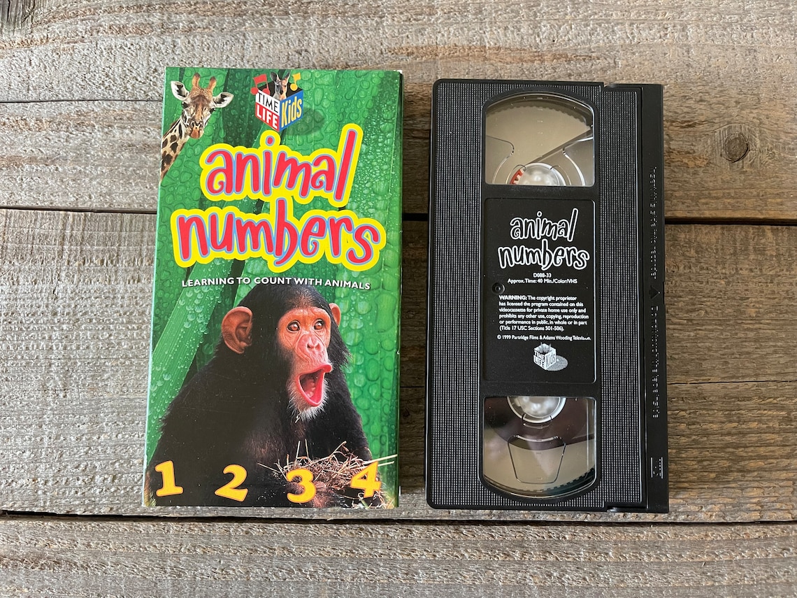 Animal Alphabet & Animal Numbers // Vintage VHS Learning Movies // Time ...