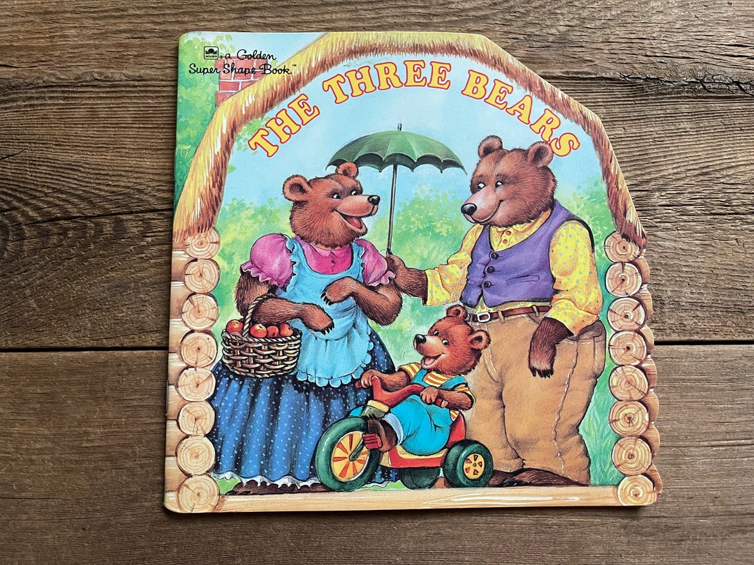 The Three Bears // A Golden Super Shape Book // 1987 - Etsy