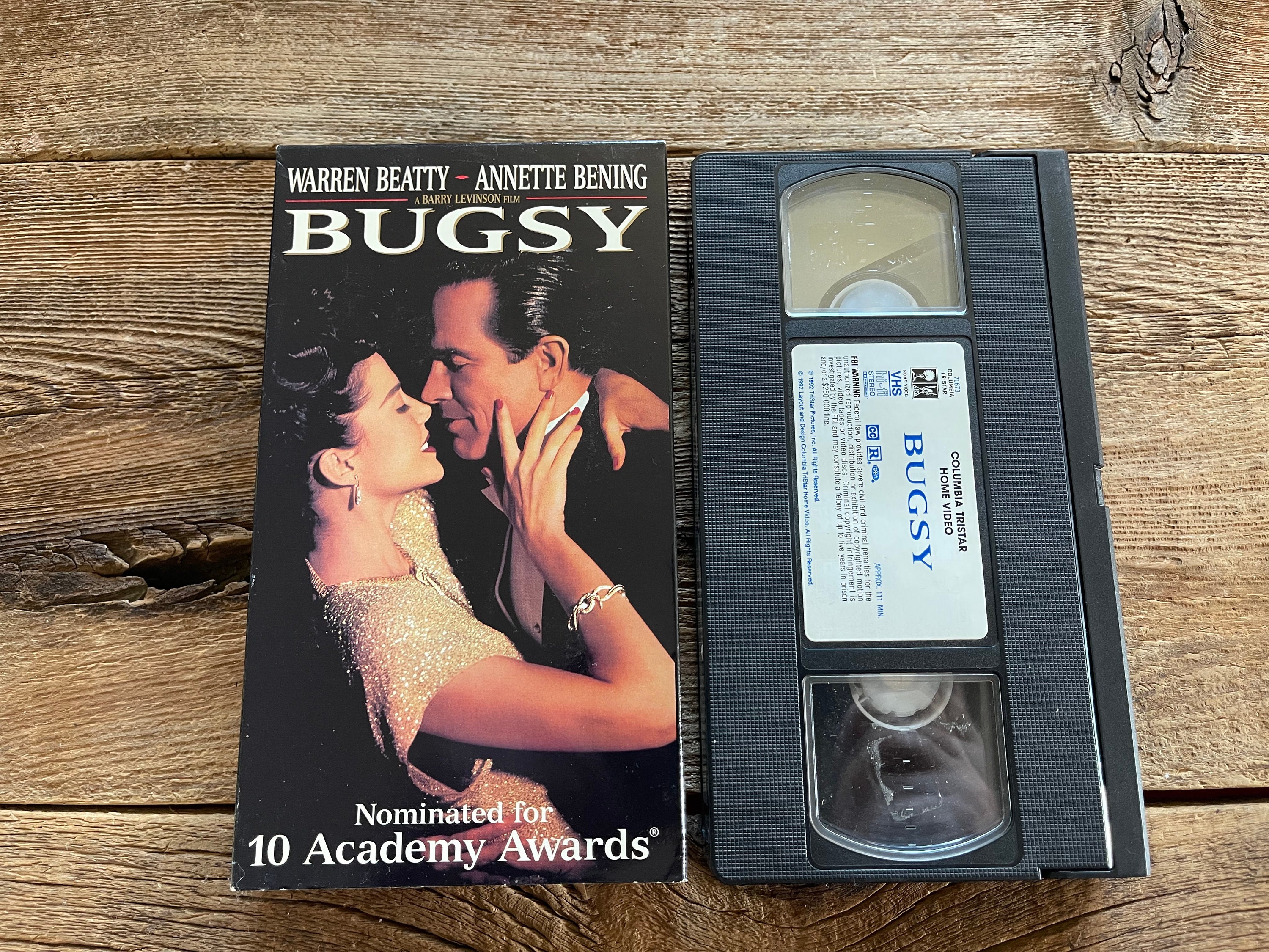 Bugsy // Warren Beatty, Annette Bening // 1992 VHS Movie - Etsy