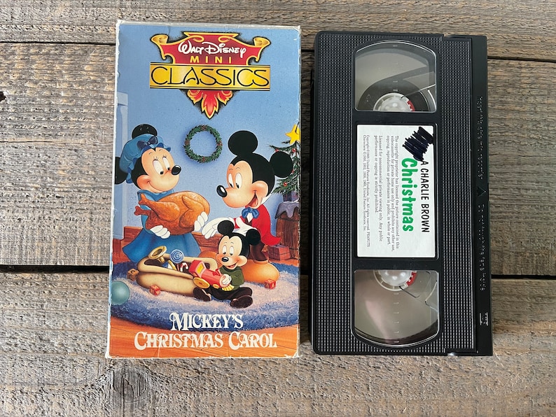 Walt Disney Mini Classics VHS // Mickey's Christmas Carol or Mickey and the Beanstalk // 1990's ...