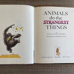 Vintage "do the Strangest Things" Step-up Books // Leonora & Arthur ...