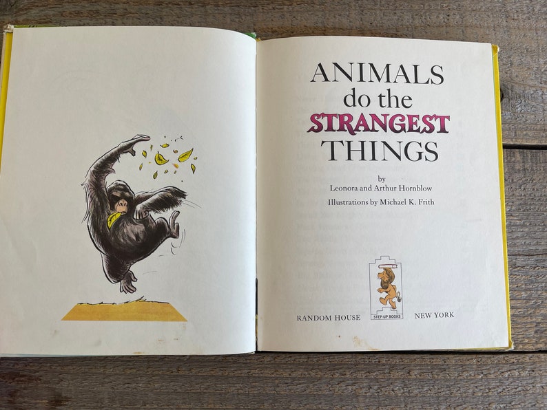 Vintage 'do the Strangest Things' Step-up Book: 1960s Random House - Etsy