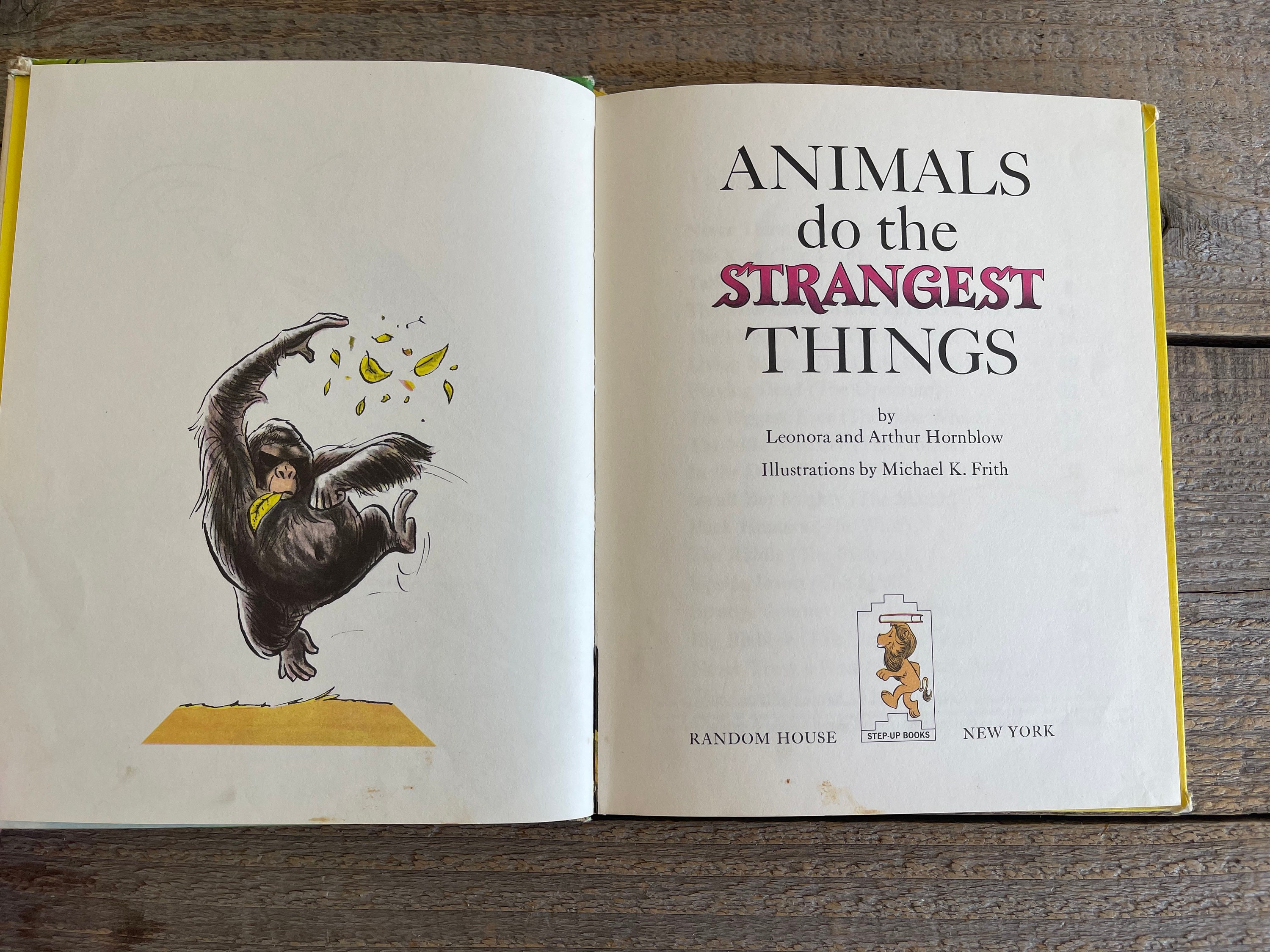 Vintage 'do the Strangest Things' Step-up Book: 1960s Random House - Etsy