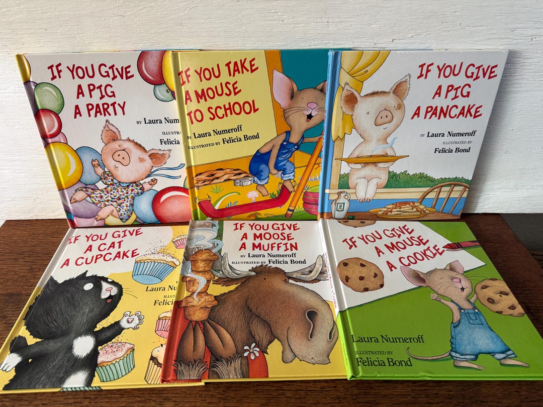Laura Numeroff Books // "if You Give A..." // Hardcover Books - Etsy