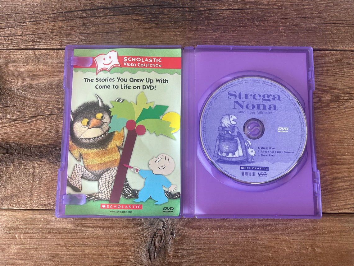 Strega Nona by Tomie Depaola DVD // Scholastic Books // 2004 - Etsy
