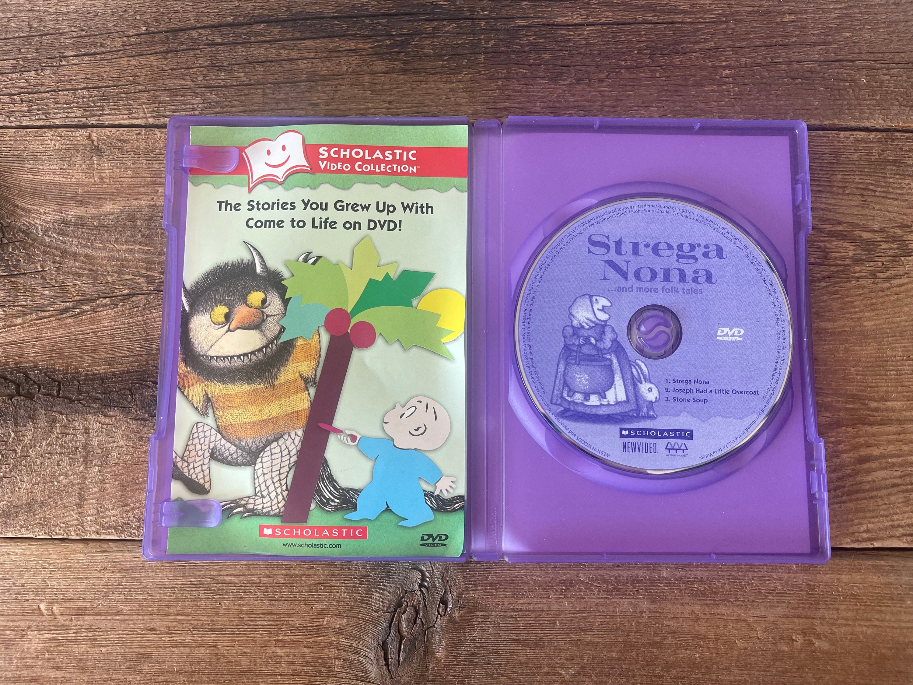 Strega Nona by Tomie Depaola DVD // Scholastic Books // 2004 - Etsy