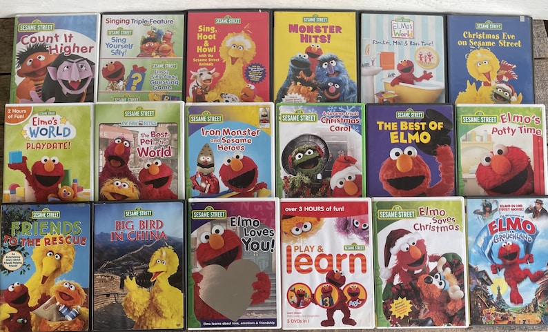 Vintage Sesame Street Dvds // Sold Individually // Lots to Choose From ...