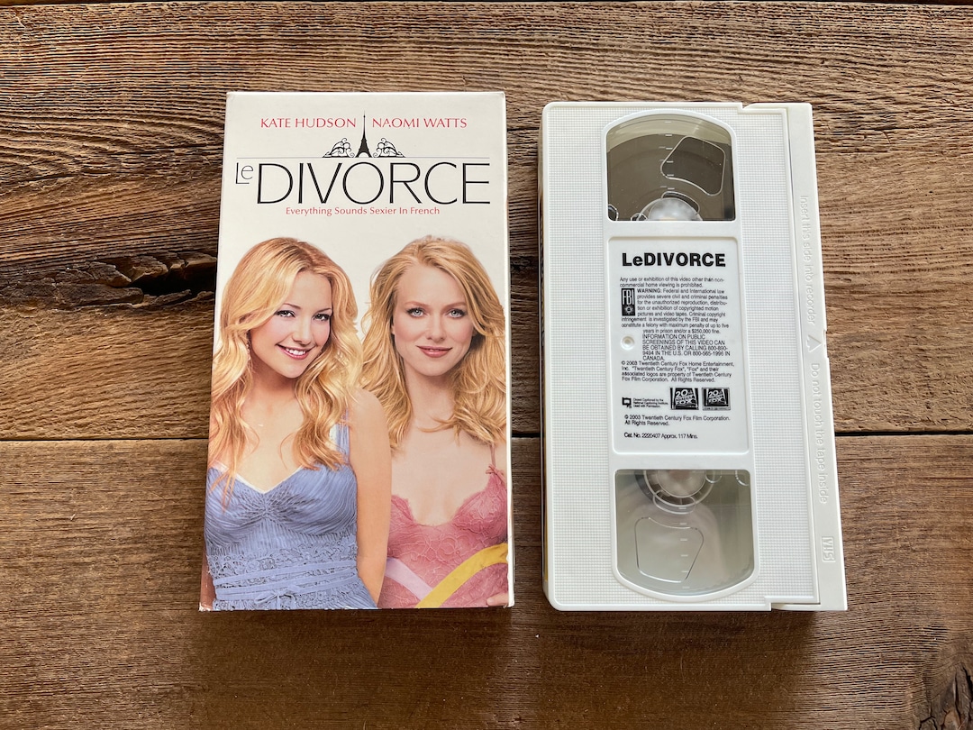 Le Divorce // Kate Hudson, Naomi Watts // 2003 Comedy VHS // Rated PG-13 - Etsy