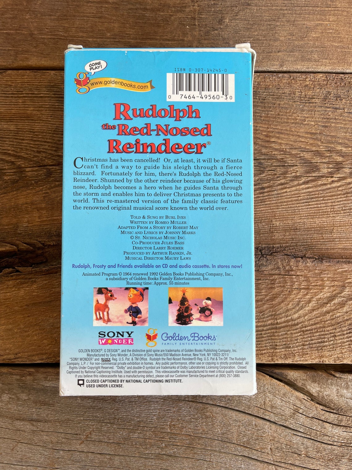 Rudolph the Red-nosed Reindeer VHS Movie // Holiday Classics Collection ...