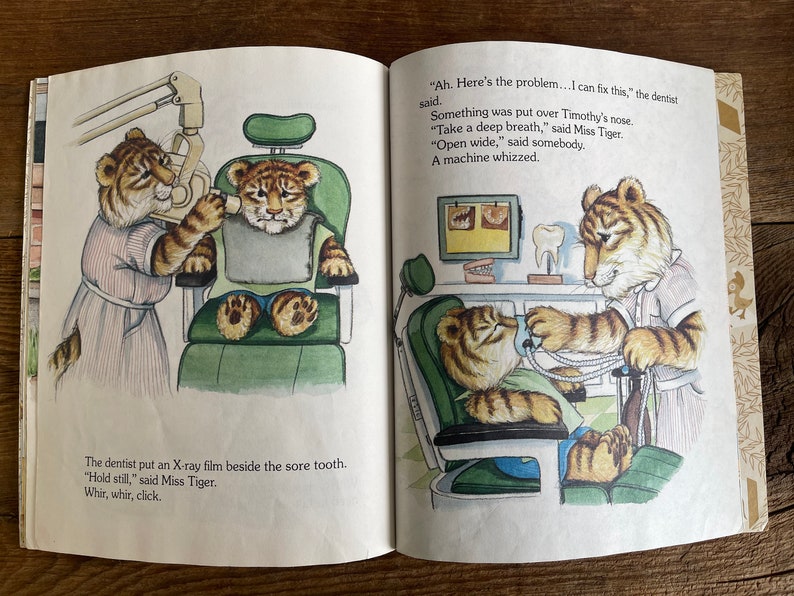 Timothy Tiger's Terrible Toothache // A Little Golden Book - Etsy