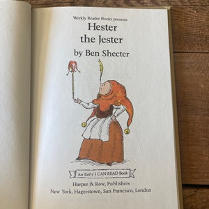 Hester the Jester // Ben Schecter // 1977 Weekly Reader Book // an ...