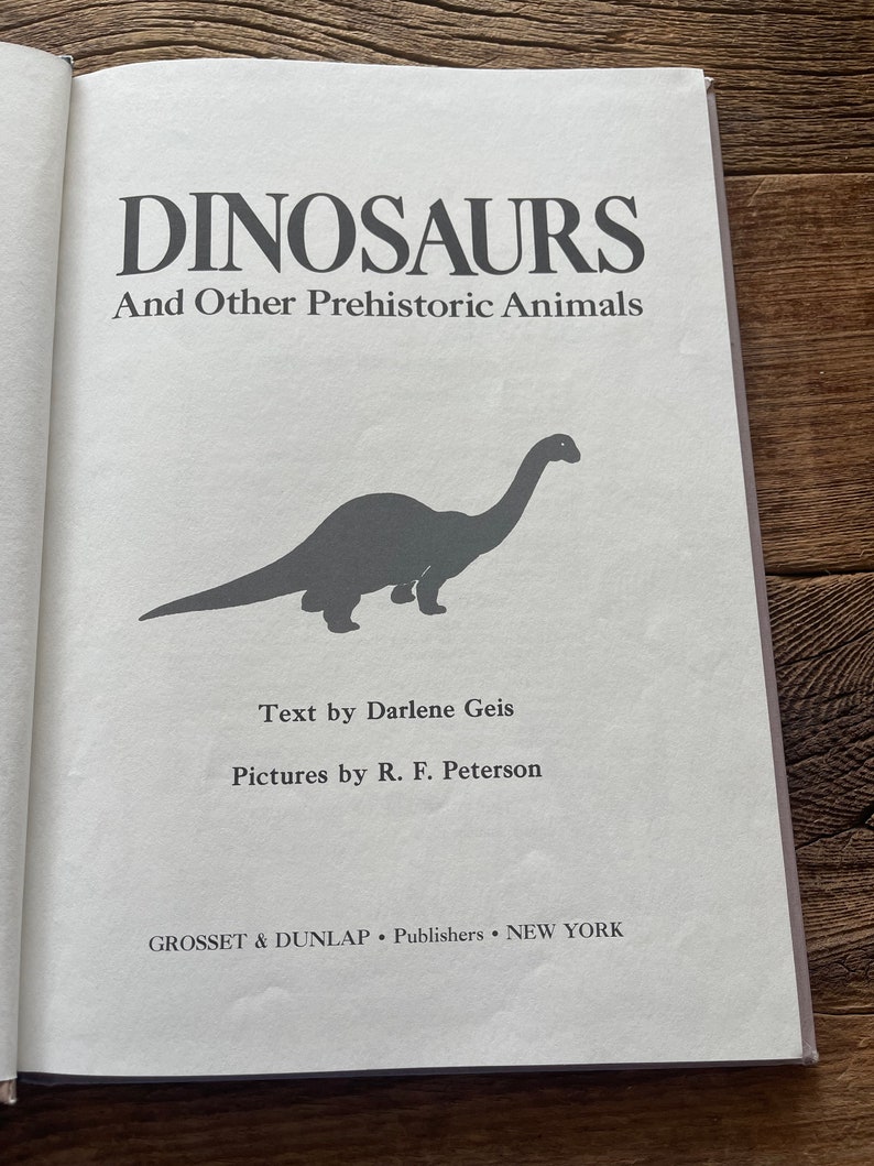 Dinosaurs and Other Prehistoric Animals // Darlene Geis R.F. - Etsy