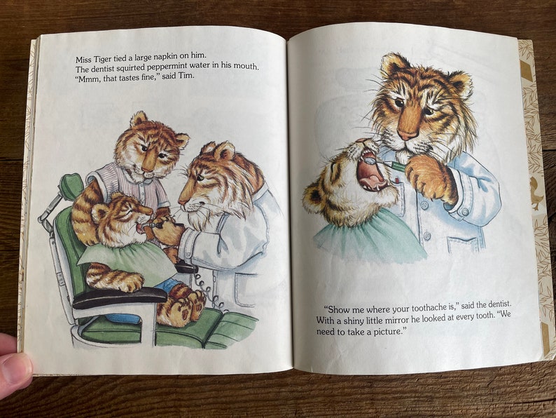 Timothy Tiger's Terrible Toothache // A Little Golden Book - Etsy