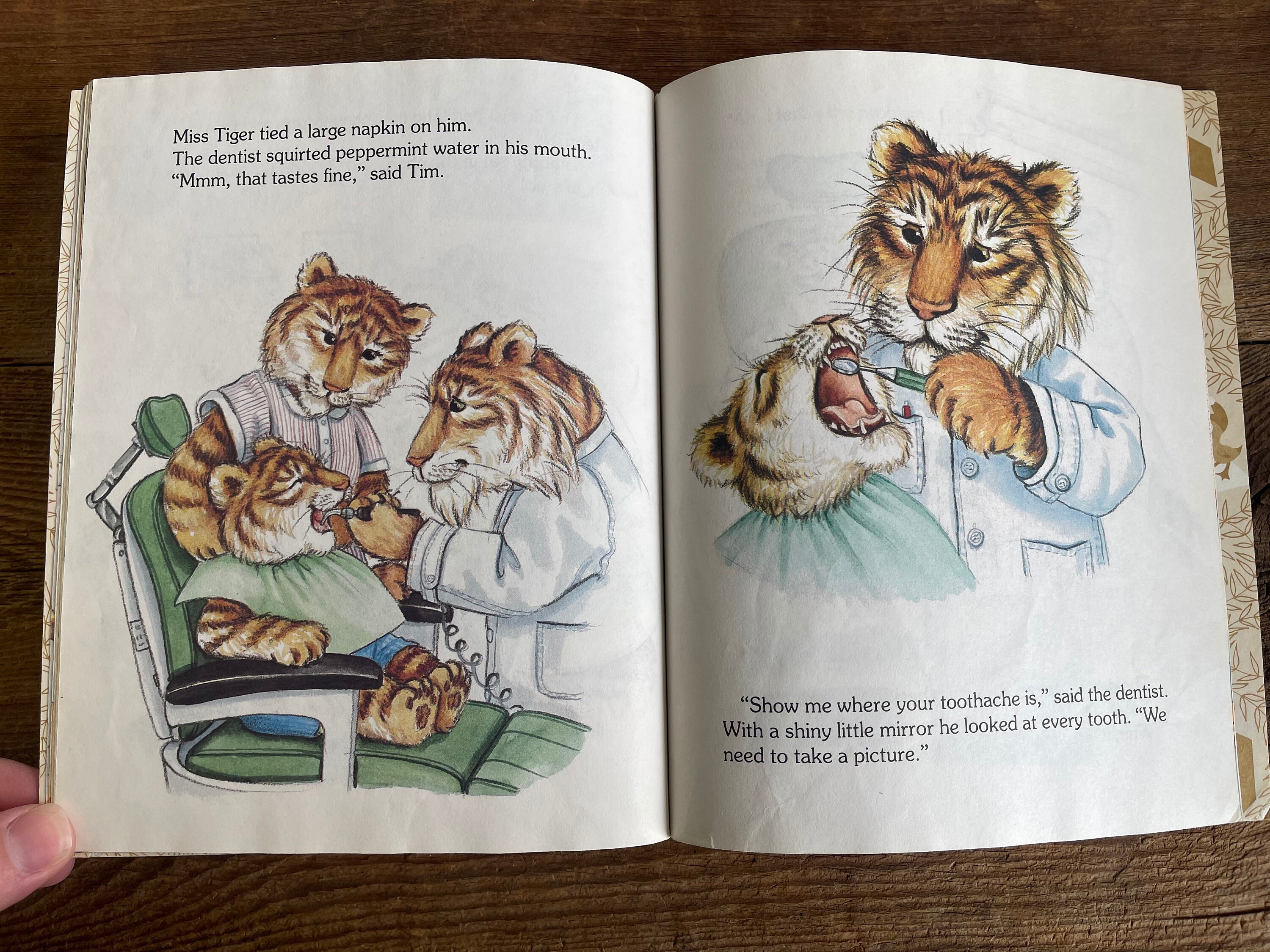 Timothy Tiger's Terrible Toothache // A Little Golden Book // 1988 - Etsy