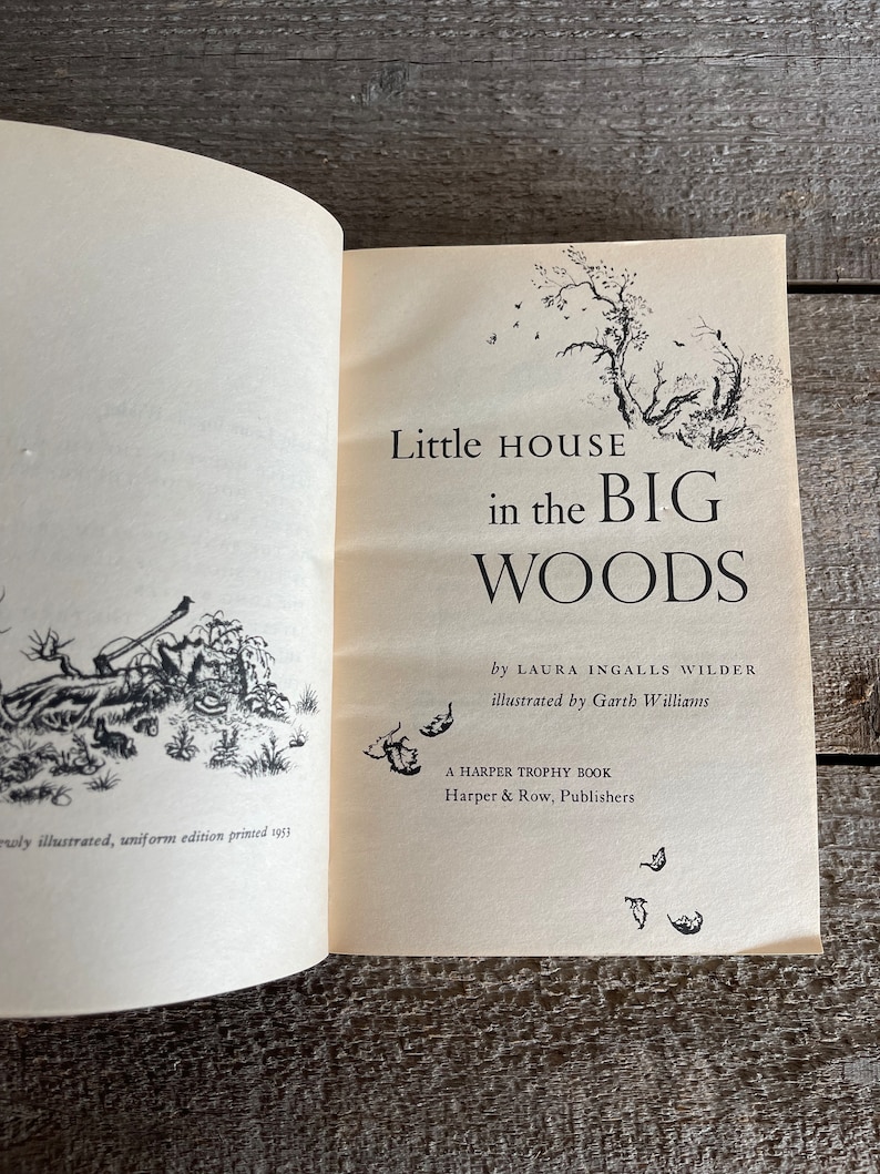 Little House in the Big Woods // Laura Ingalls Wilder // - Etsy