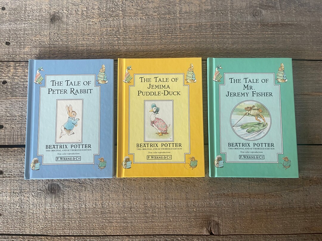 Vintage Beatrix Potter Books // Set of 3 // Peter Rabbit, Jemima Puddle ...