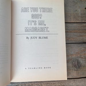 Are You There God It's Me, Margaret // Judy Blume // 1986 Dell Yearling ...