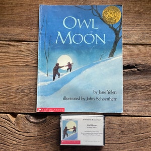 Owl Moon // Jane Yolen // Vintage Book & Cassette Tape Set or Book Only ...