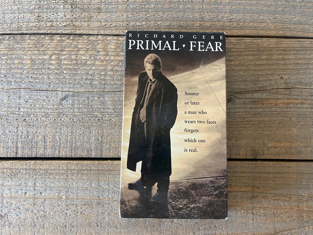 Primal Fear 1996 VHS Movie // Richard Gere, Laura Linney // Rated R - Etsy