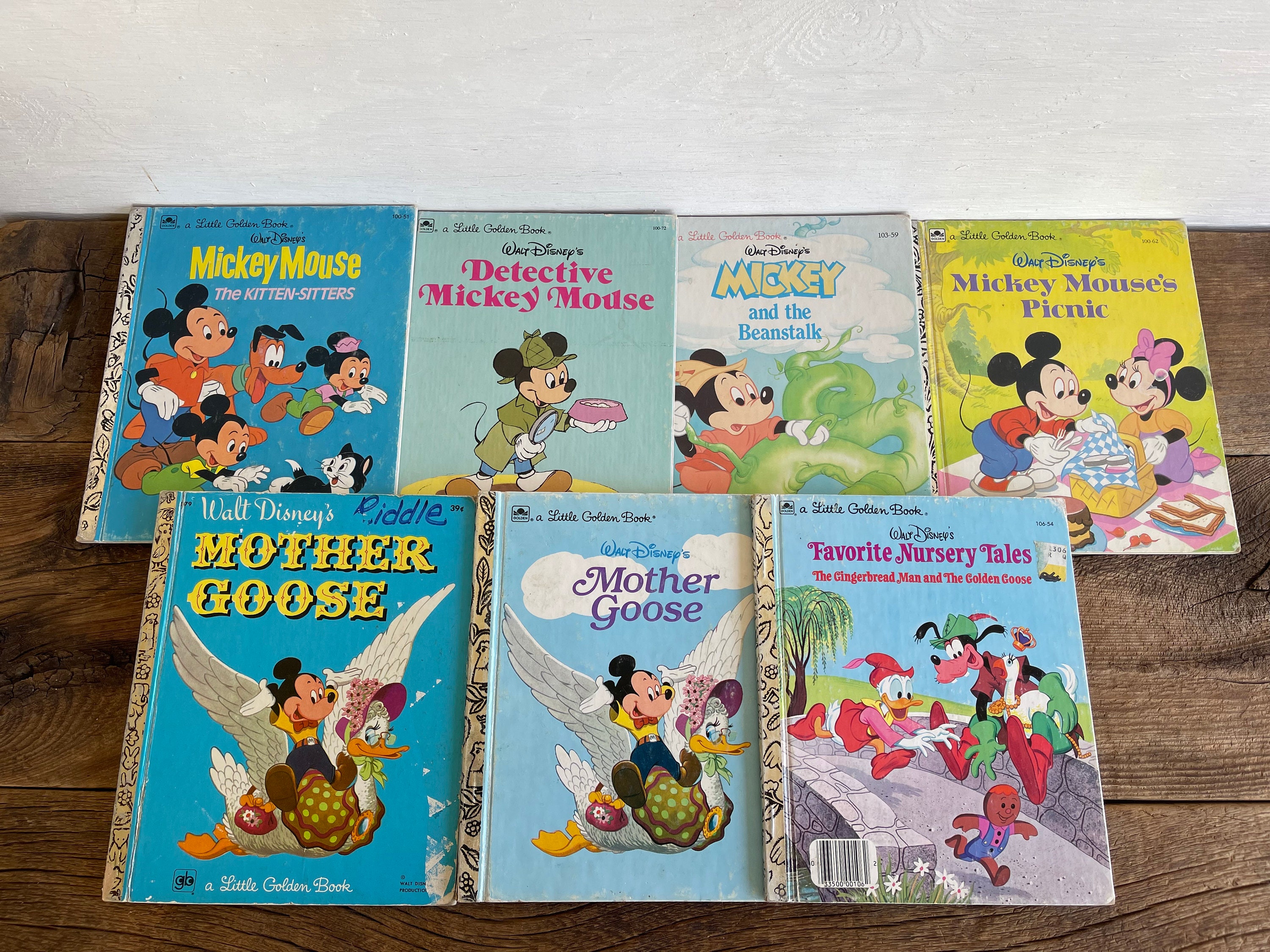 Vintage Disney Little Golden Books // You Choose // Mickey Mouse ...