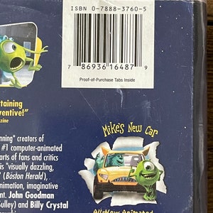 Monster's Inc. Vintage VHS Movie // Pixar - Etsy