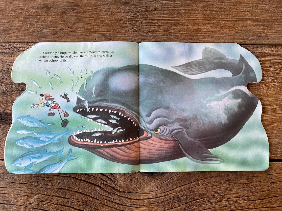 Walt Disney's Pinocchio // A Golden Super Shape Book // - Etsy