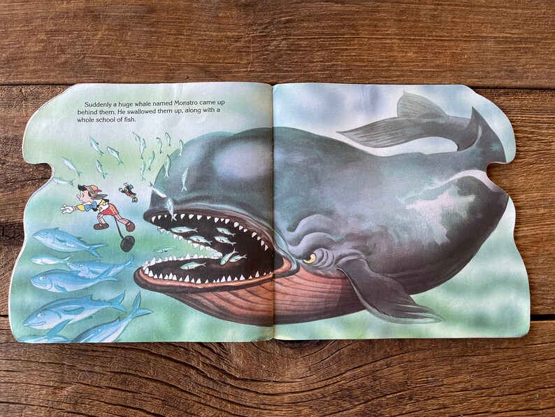 Walt Disney's Pinocchio // A Golden Super Shape Book // - Etsy