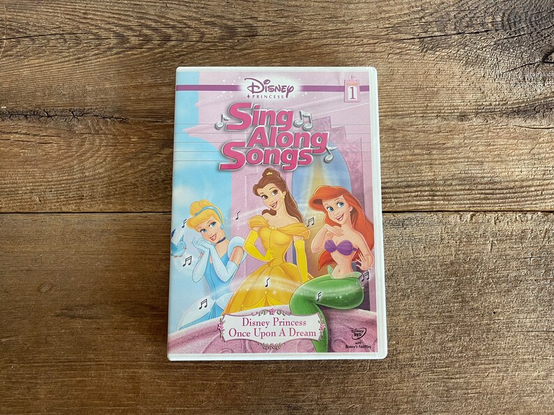 Disney Princess DVD // Sing Along Songs // Once Upon A Dream - Etsy