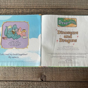 Dragon Tales Book // Dinosaurs and Dragons // PBS Kids - Etsy