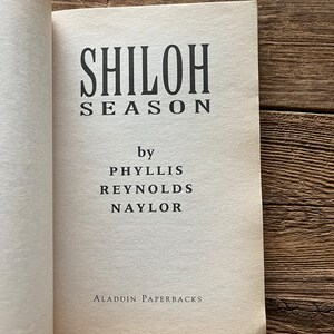 Shiloh Season // Phyllis Reynolds Naylor // 1998 - Etsy