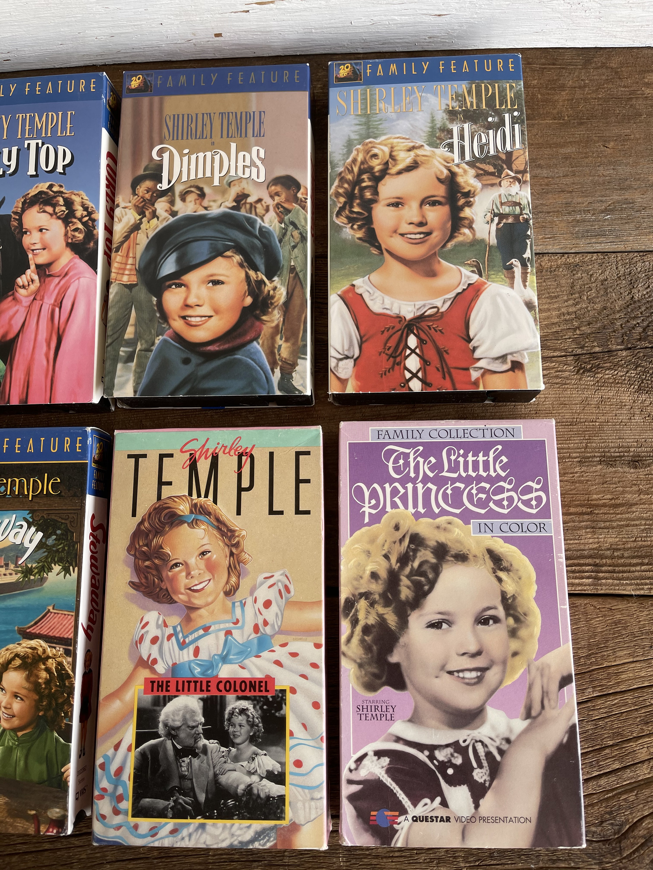 Vintage Shirley Temple VHS Tape // Sold Individually // Colorized ...