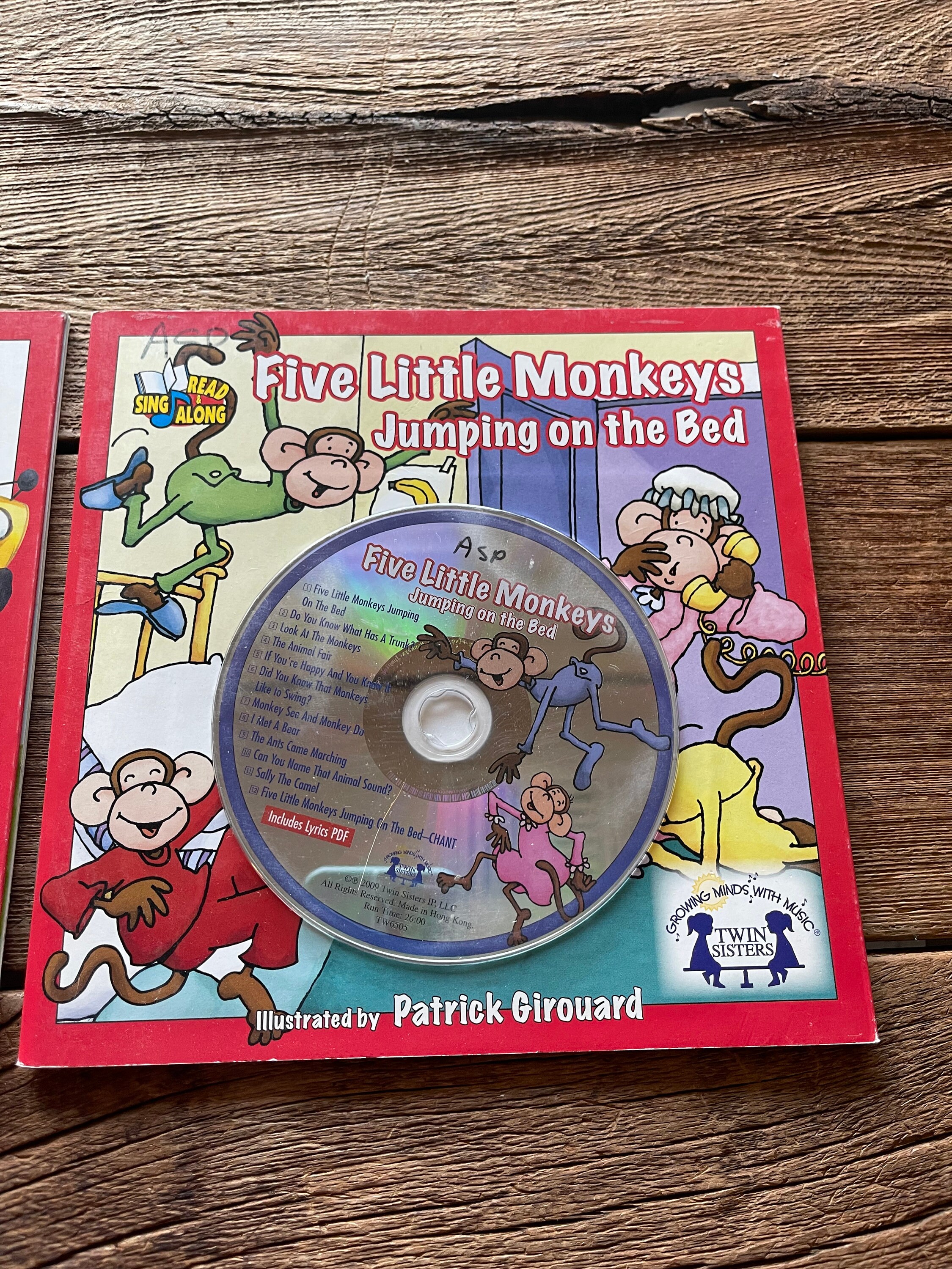 Read & Sing Along Books With CD // Five Little Monkeys and the - Etsy