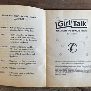 Vintage Girl Talk Books // You Choose // 1990's Book Series - Etsy