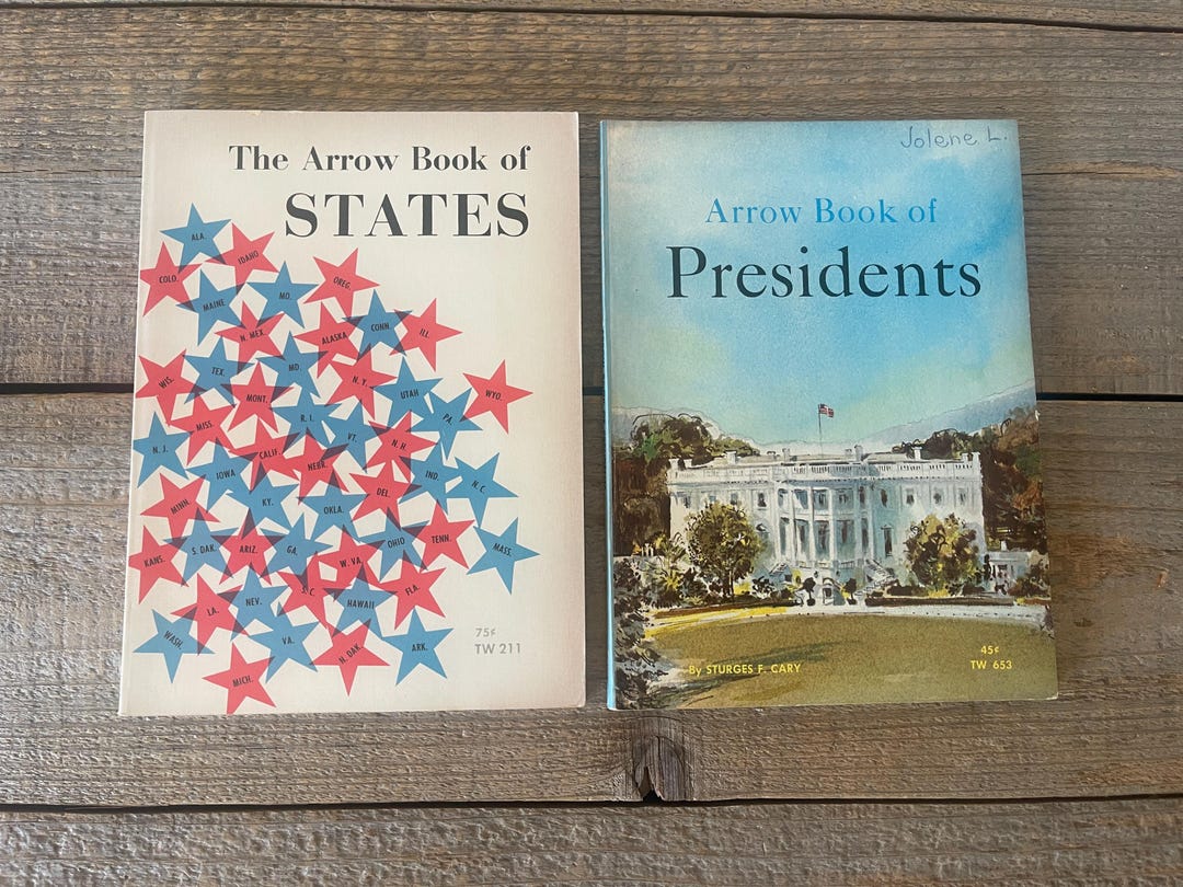 Vintage Arrow Books: States & Presidents - 1960s Scholastic - Etsy