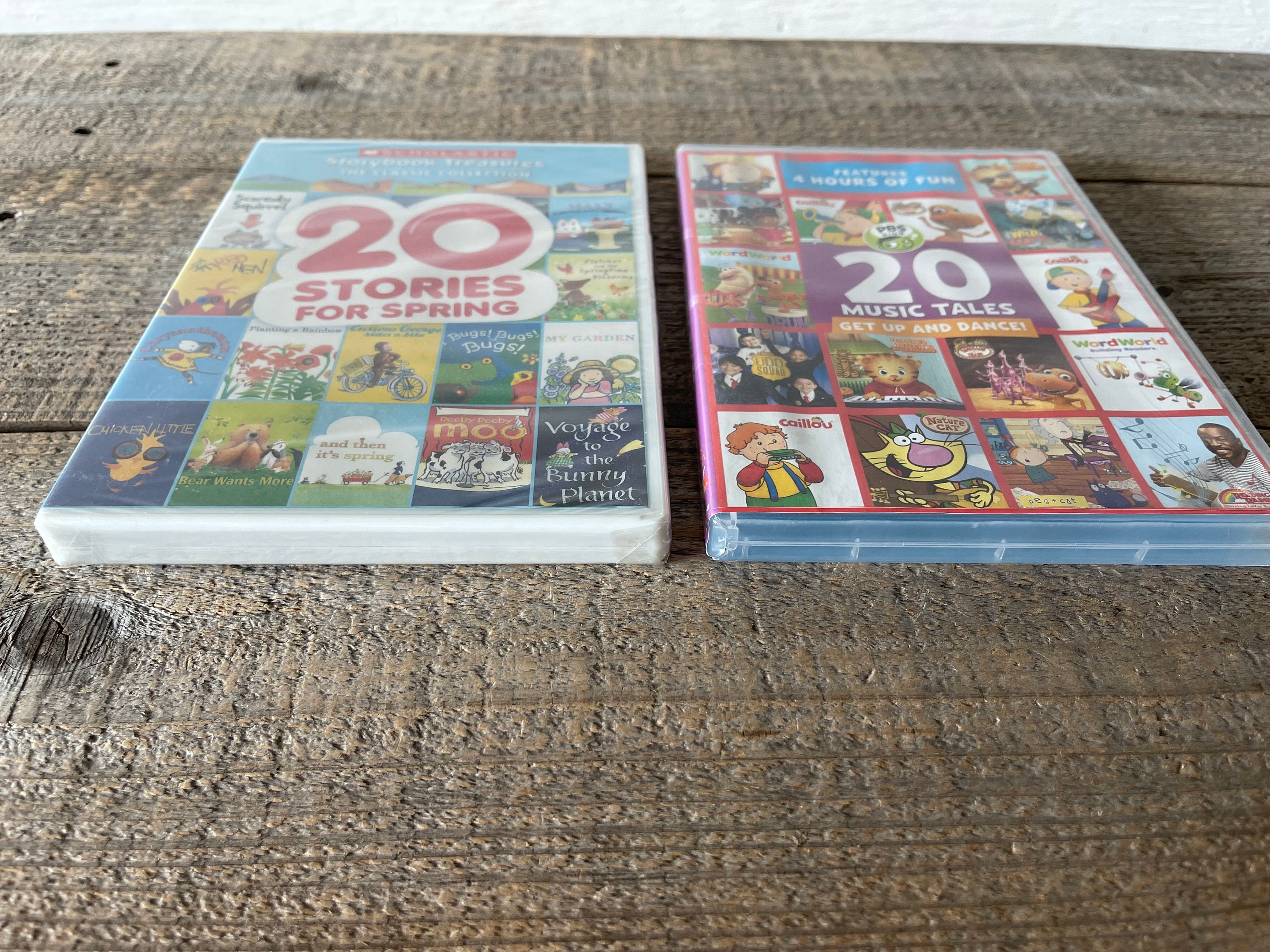 Set of 2 Compilation Dvds // PBS Kids Get up and Dance // Scholastic ...