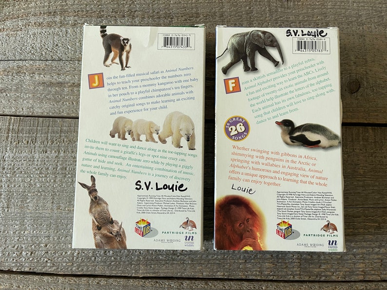 Animal Alphabet & Animal Numbers // Vintage VHS Learning Movies // Time ...