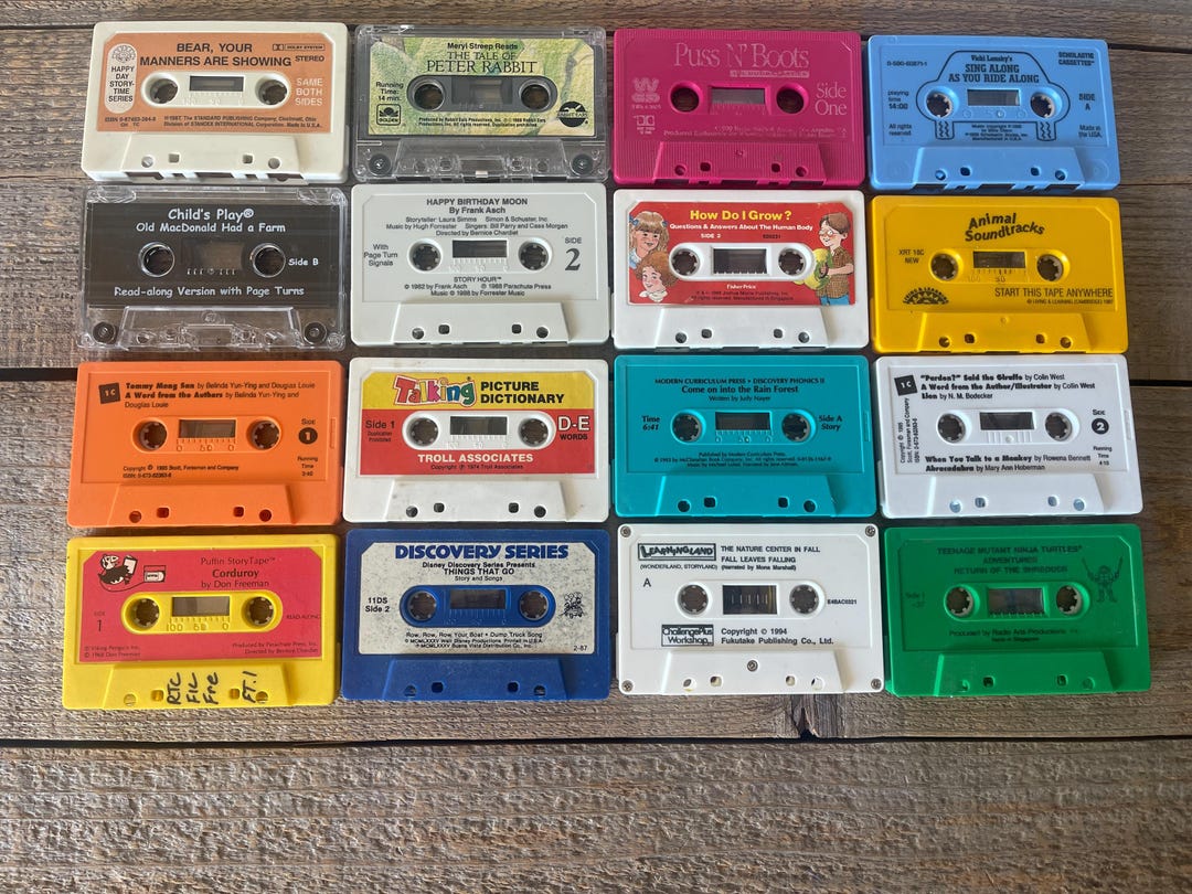 Vintage Children's Cassettes // Sold Individually // Read Alongs, Sing ...