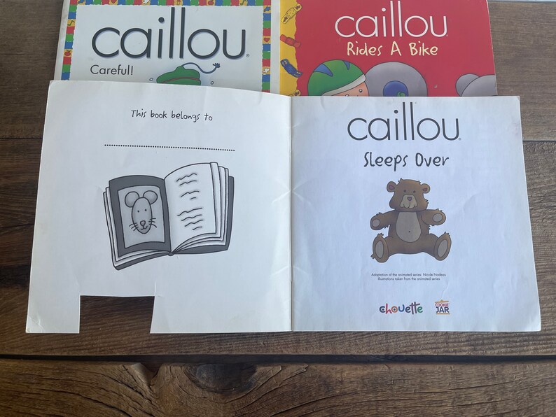 Caillou Books -sold Individually- 2000's PBS Kids - Etsy