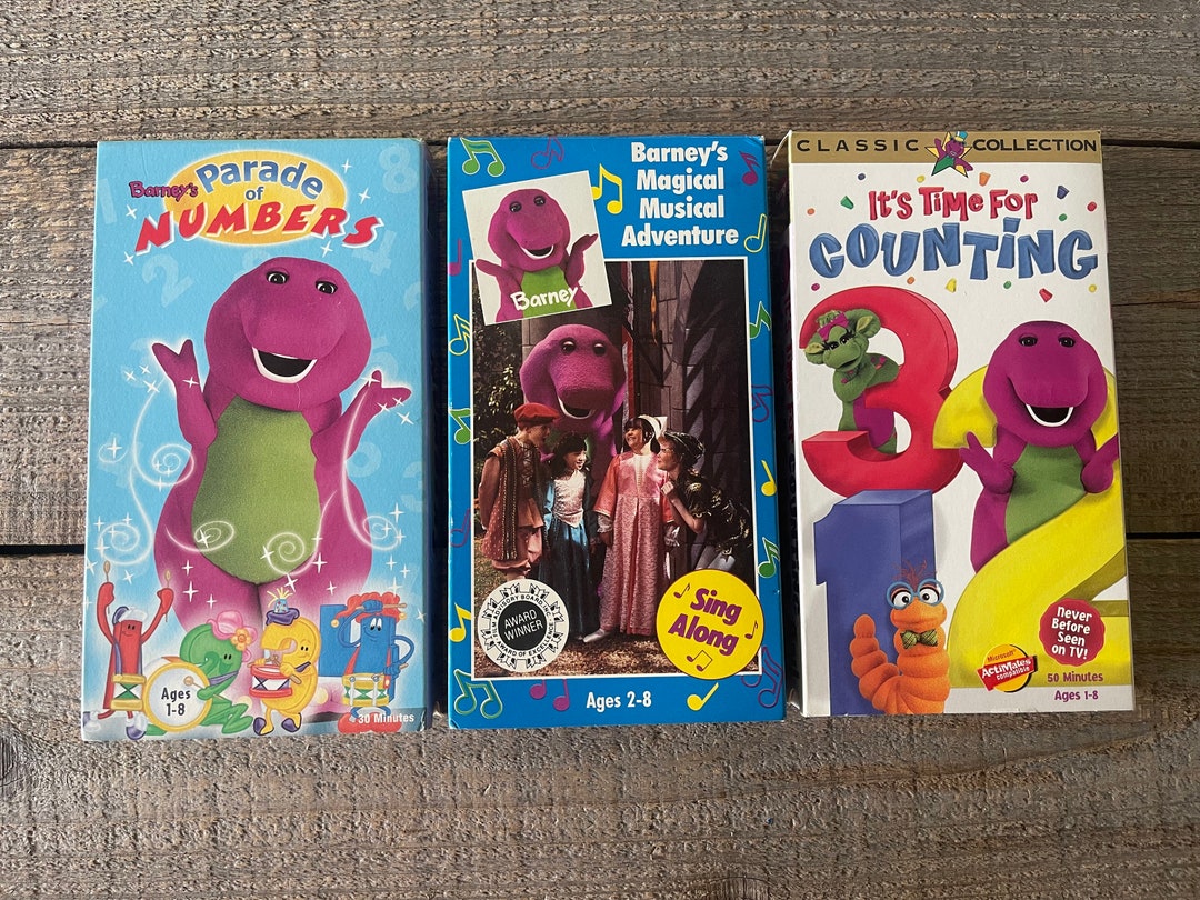 Vintage Barney VHS Movies // You Choose // Time for Counting, Parade of ...