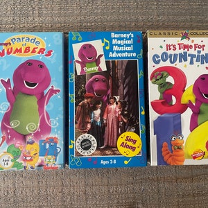 Vintage Barney VHS Movies // You Choose // Time for Counting, Parade of ...