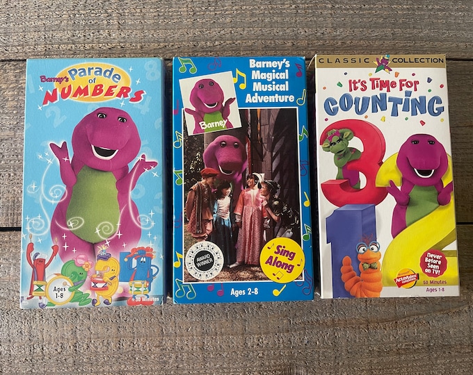 Vintage Barney VHS Movies // You Choose // Time for Counting, Parade of ...