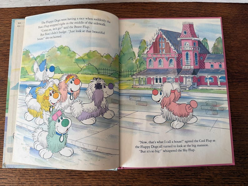 Disney's Fluppy Dogs Book, "home for a Fanci Flup" 1986 Golden Book - Etsy