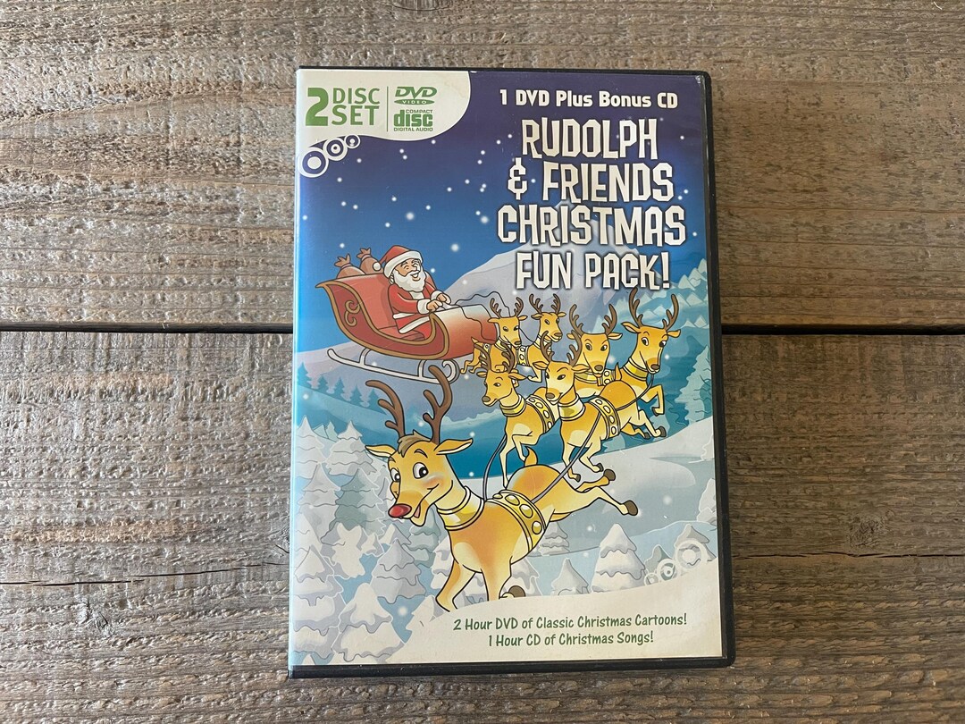 Rudolph & Friends Christmas Fun Pack! 2 Disc Set // DVD Plus Bonus CD ...