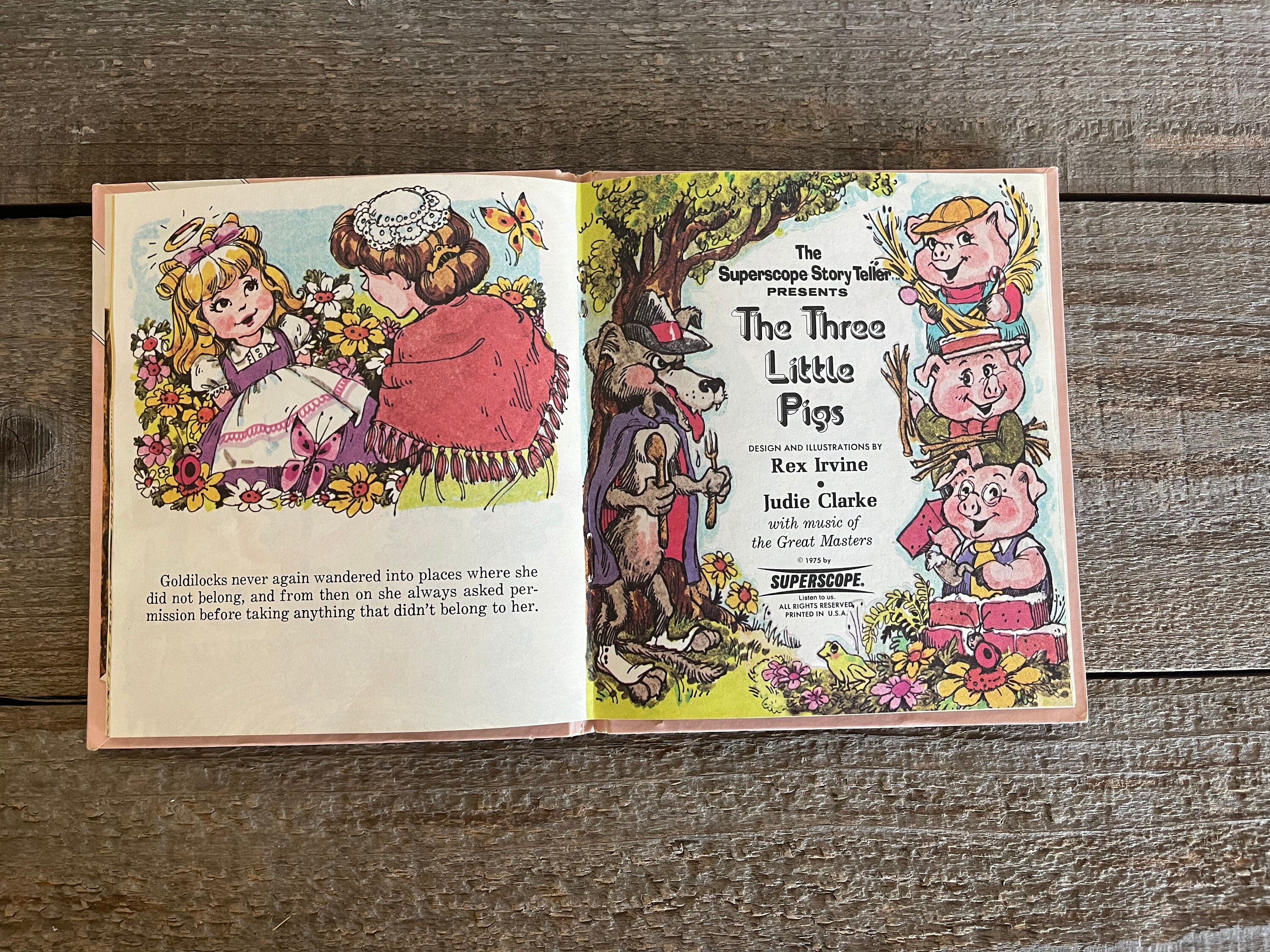 Superscope Storyteller Book // Goldilocks and the Three Bears & the ...