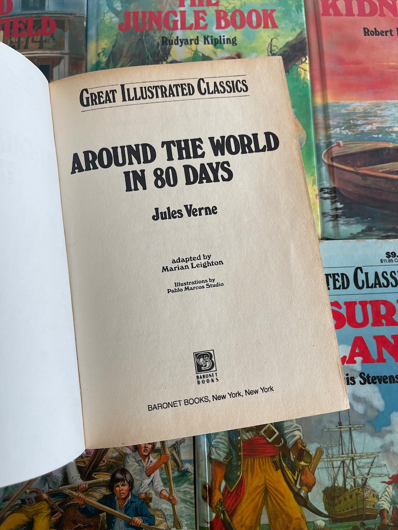 Great Illustrated Classics Books // You Choose // Baronet Books - Etsy