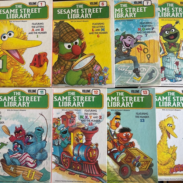 Sesame Street Library Books - Etsy