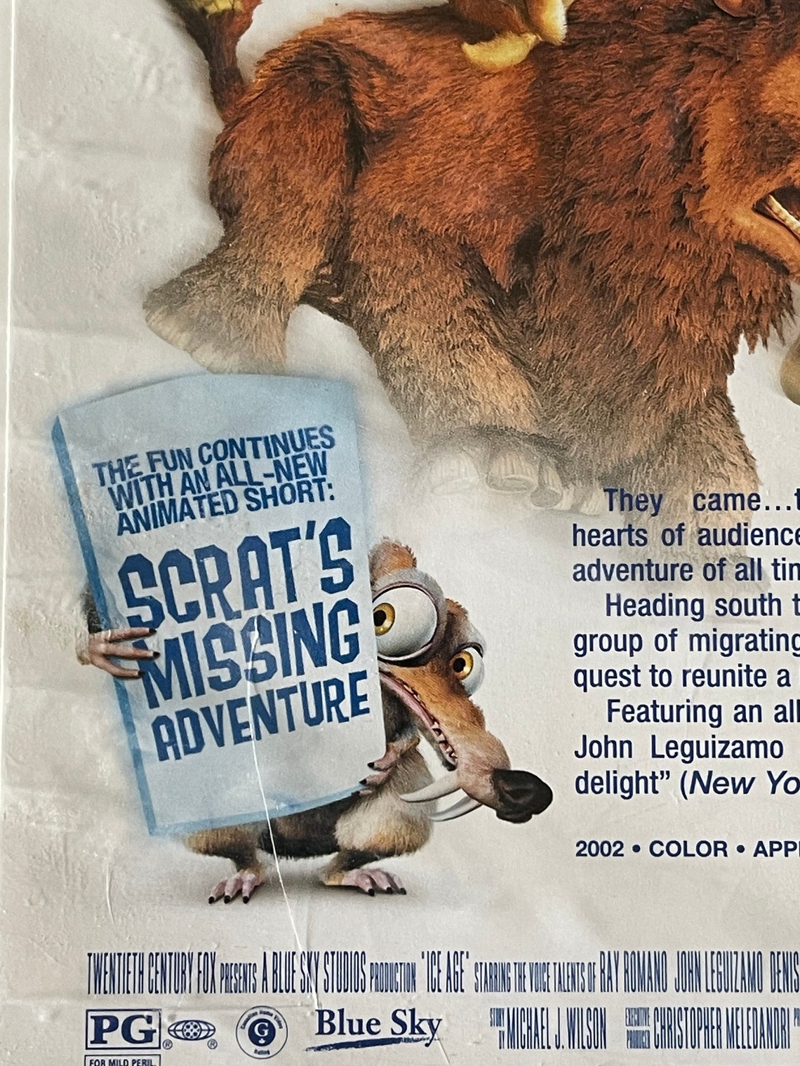 Ice Age VHS Movie 2002 - Etsy