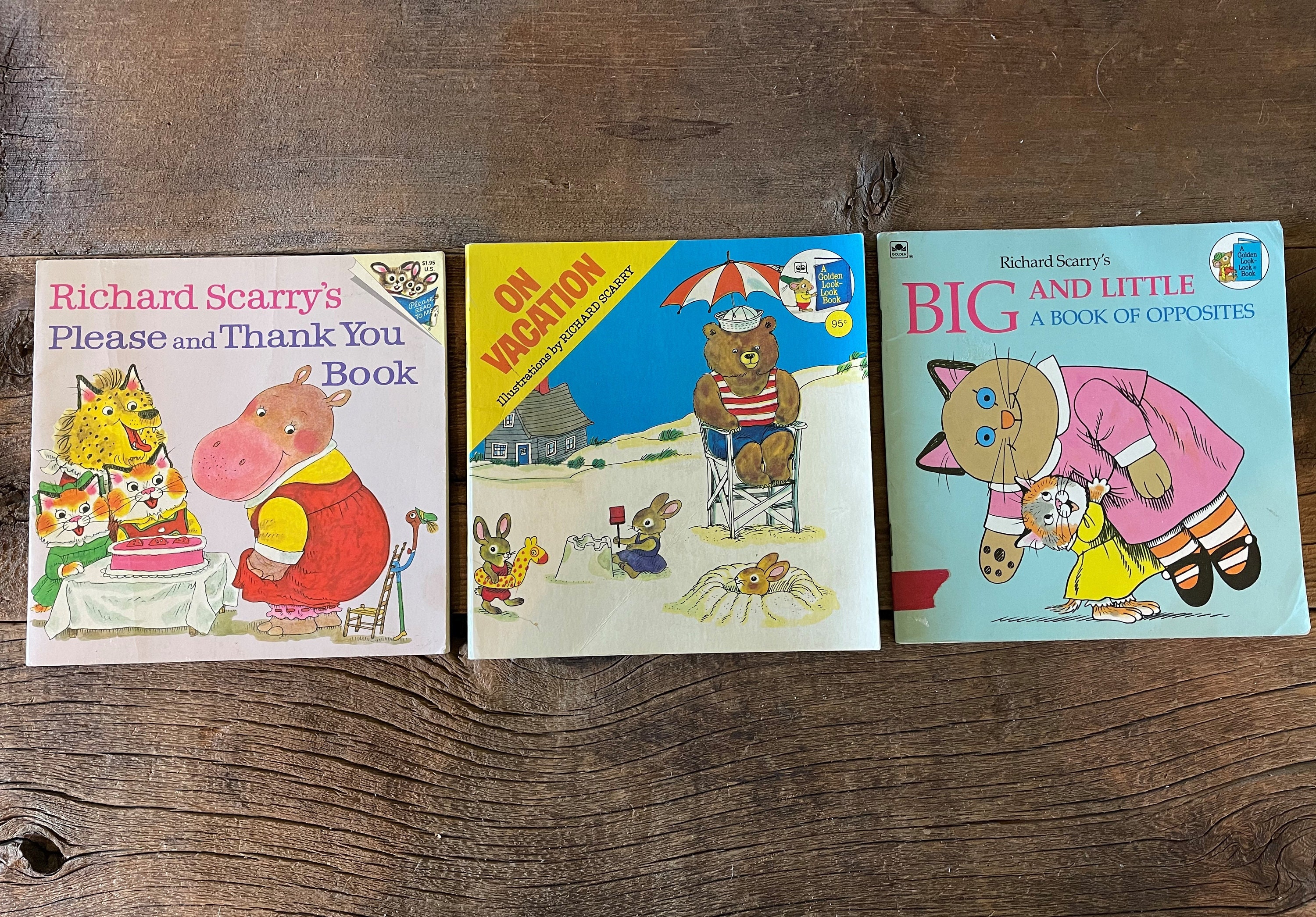 Vintage Richard Scarry Books // You Choose // Read to Me Books - Etsy