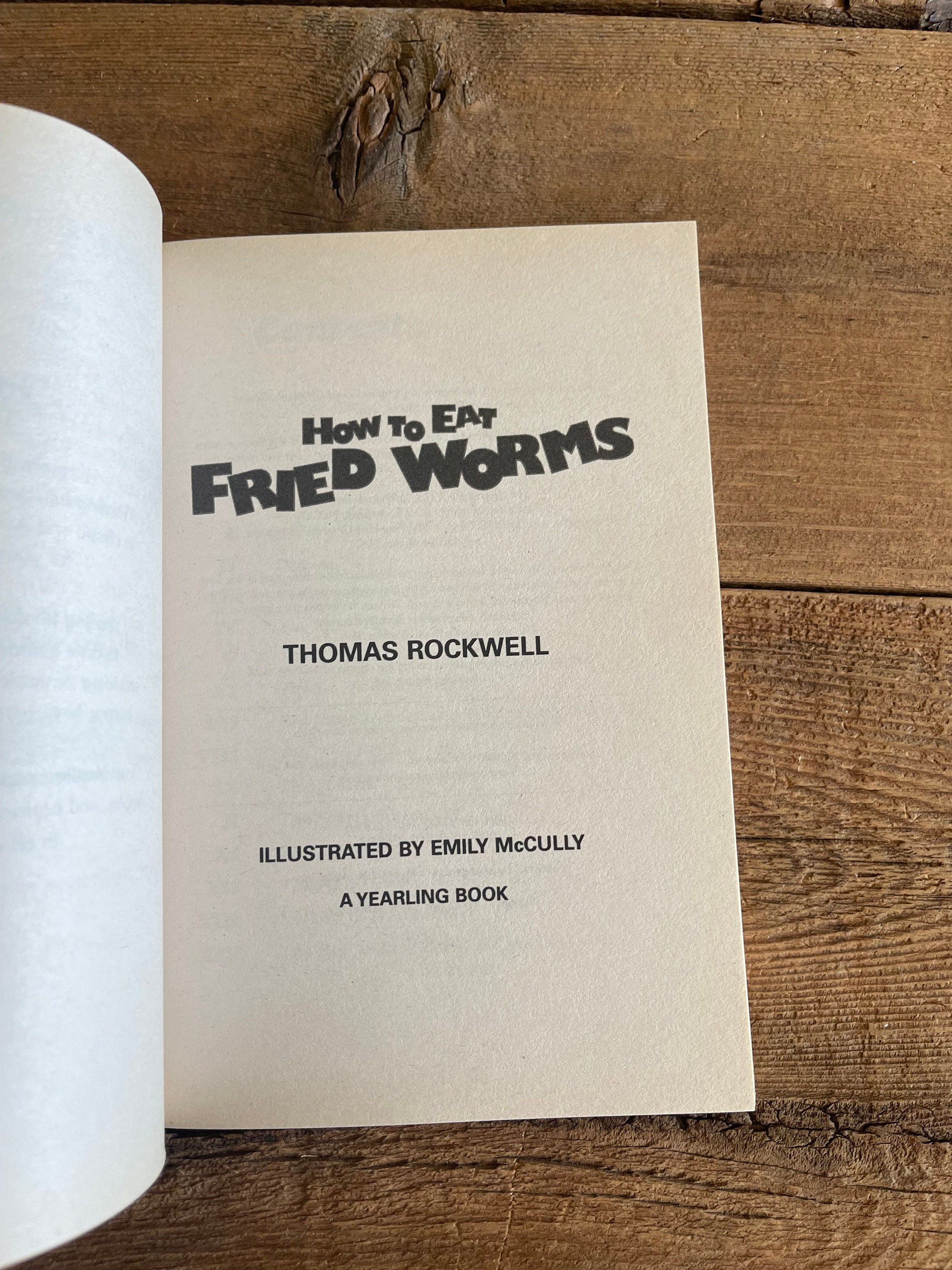 How to Eat Fried Worms // Thomas Rockwell // Full Color Photos - Etsy
