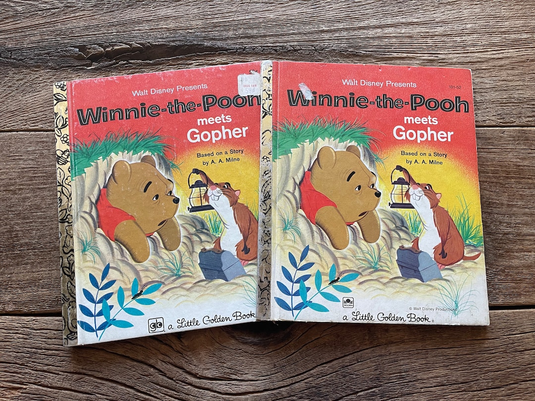 Winnie-the-pooh Meets Gopher // Walt Disney // Little Golden Book // A ...